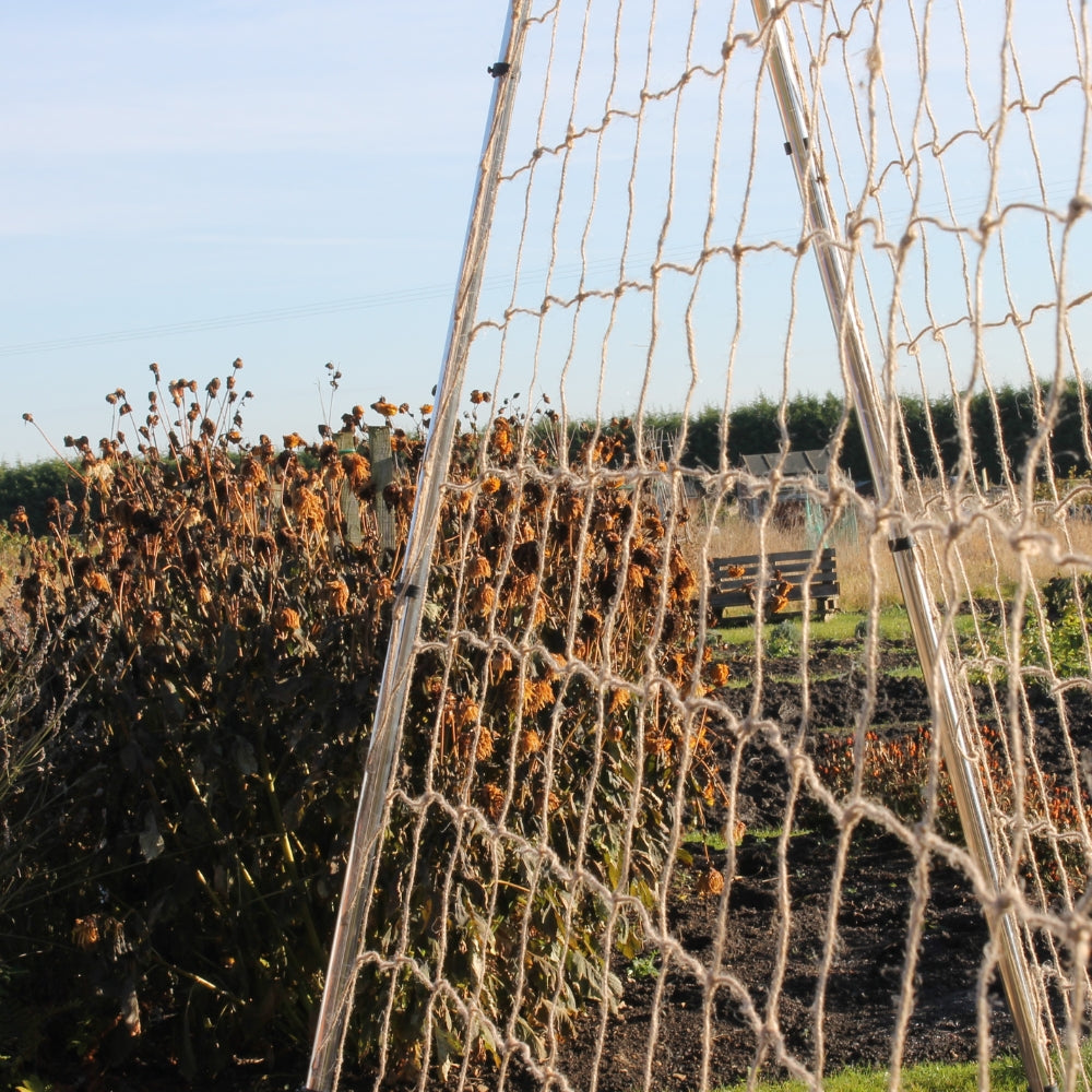 Bean Trellis Netting 100 Feet Jute Pea And Bean Netting – Garden