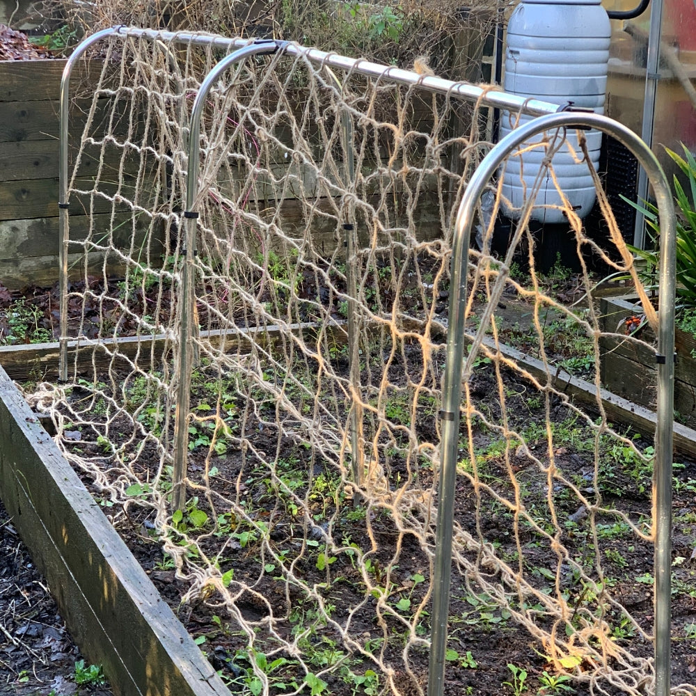 Low Pea and Bean Support Frame for Small Gardens – Garden Netting